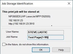Job Storage - A free and simple way to setup your HP LaserJet Printers ...